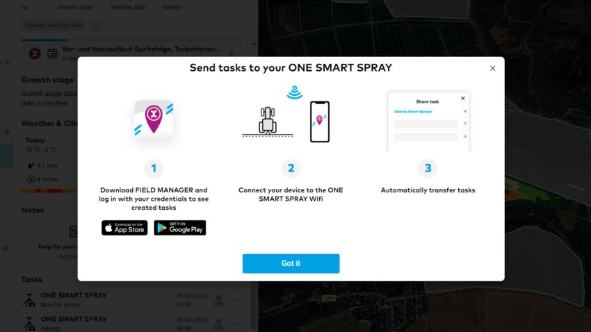 ONE SMART SPRAY - Intelligent marksprøjte fra BASF og Bosch